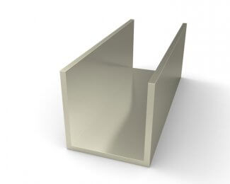 Aluminum Channel - 3/4" Leg x 3/4" OD x .650" ID x .050" Wall - Eagle ...