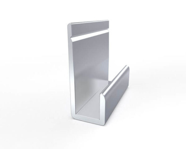 Aluminum J-Cap - 5/16" Face for 1/4" Material | Eagle Mouldings