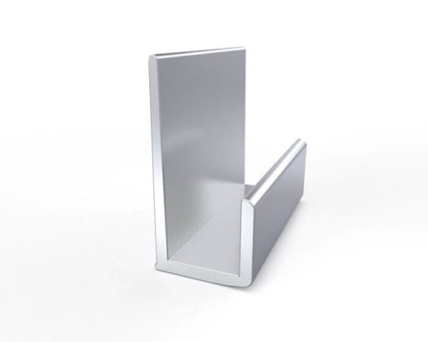 Aluminum J-Cap - 3/8" Face for 5/16" Material | Eagle Mouldings