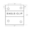 Aluminum 1/4" Z Clips | Metal Wall Hanger Clips