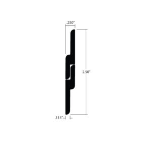 Aluminum 1/4" Z Clips | Metal Wall Hanger Clips