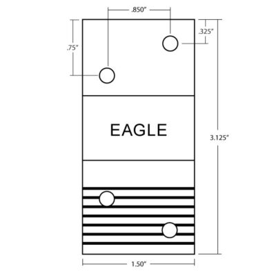 Aluminum Wall Panel Retainer Clips - 1-7/8" x 1/4" x 5/8"
