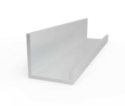 Aluminum J-Cap - 5/16" Face x 1" Leg x 1.055" OD x.09 Wall for 7/8 ...