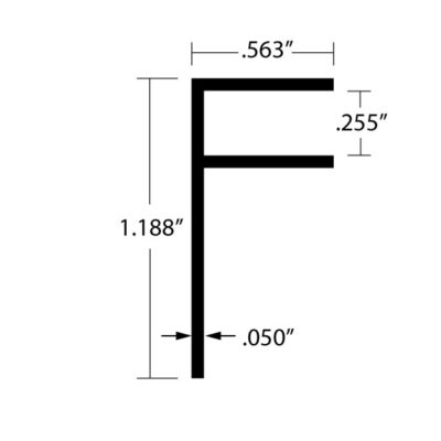 Aluminum F Channel Extrusions for Sale | Eagle Aluminum