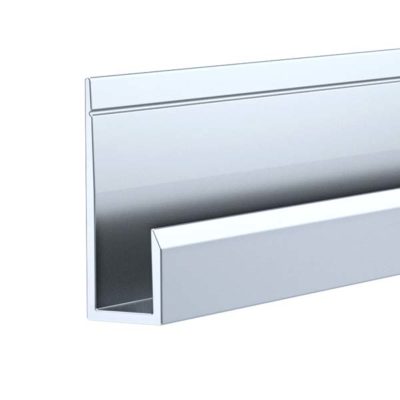 Aluminum J-Cap - .350" Face For .080" Material - Eagle Mouldings