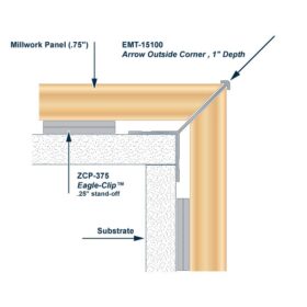 Architectural Millwork Arrow Outside Corner Trim | Eagle Aluminum
