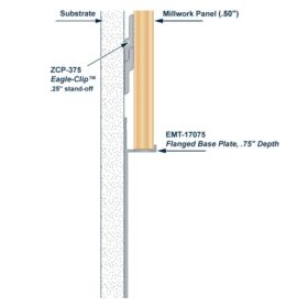 Flange Base Plate | Millwork Aluminum Flanged Base Trim