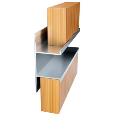 Architectural Trims - Millwork - Flanged Channel 1″ Reveal - Eagle Aluminum