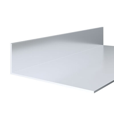 Clear Satin, Mill, and Black Anodized Finish Aluminum Angle