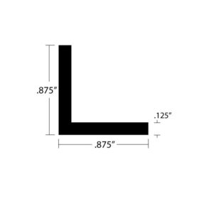 Aluminum Angle – Equal Leg – 7/8″ X 7/8″ X 1/8″ - Eagle Aluminum