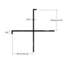 Flanged Millwork Aluminum Outside Corner Trim | Eagle Aluminum