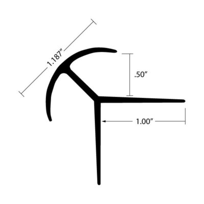 Aluminum Outside Corner Molding | Radiused Corner Trim