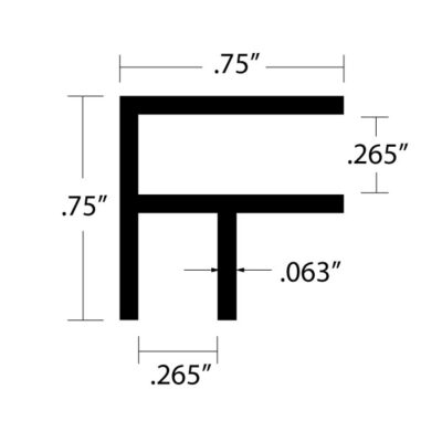 Aluminum F Channel Extrusions for Sale | Eagle Aluminum