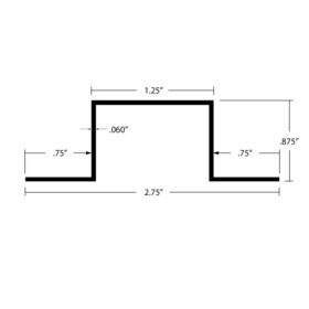 Aluminum C Slide Track Channel | Door Sliding Channel
