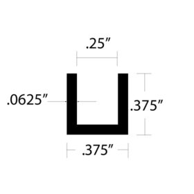 Extruded Aluminum U-Channel for Sale | U-Channel Extrusion