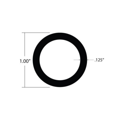 Circular Metal Tube - 1″ OD x .125″ Wall | Eagle Mouldings