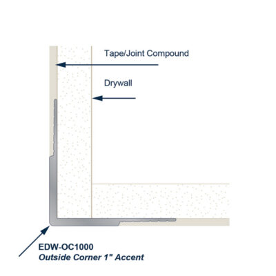 1" Corner Protection - Architectural Trims - Drywall - Eagle Aluminum